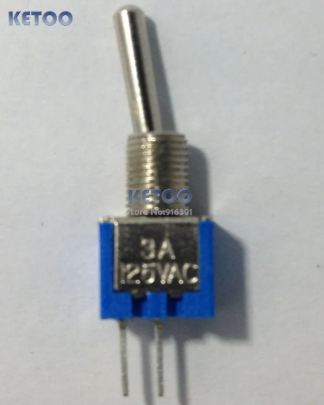 Miniature Toggle Switch ON OFF - 2 Pin Ultra Compact 3A 125V / 1.5A ...