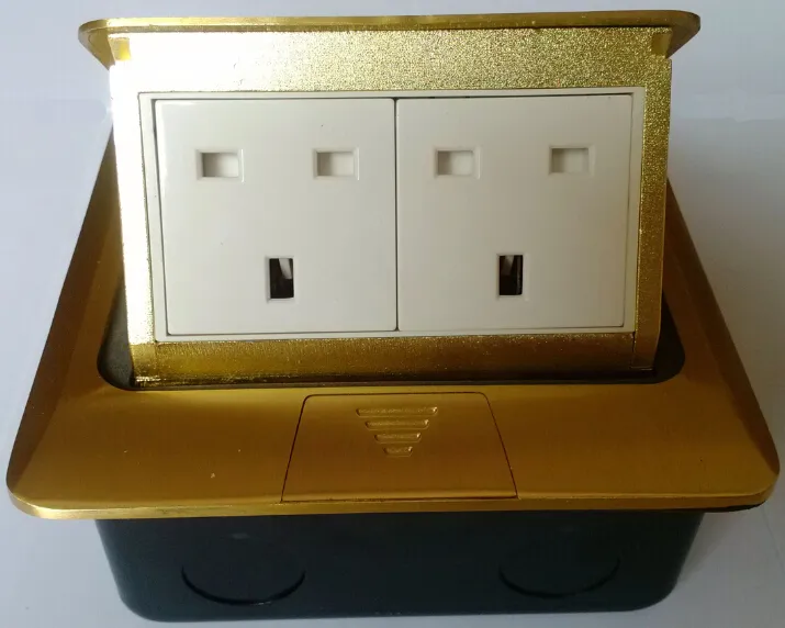 Universal Golden Copper Dual UK Socket - SA, Singapore, Hotel, Home ...