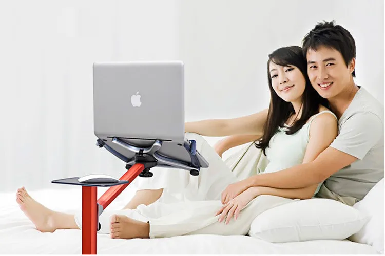 2024Laptop Stand Ergonomisches Sofa Betttisch Aluminiumlegierung Laptophalter tragbarer 360 verstellbarer Laptop Schreibtisch fur Auto Buro