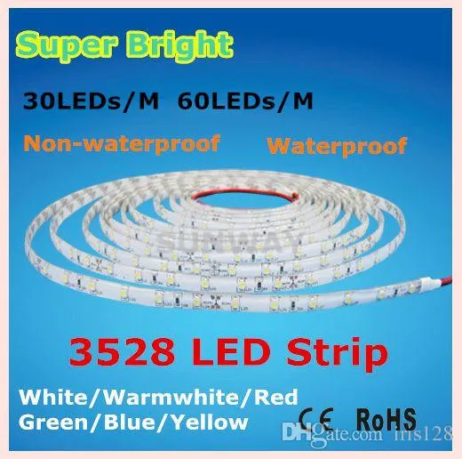 IP65 Waterproof LED Strip Lights - 5M Flexible Lighting, White/Warm ...