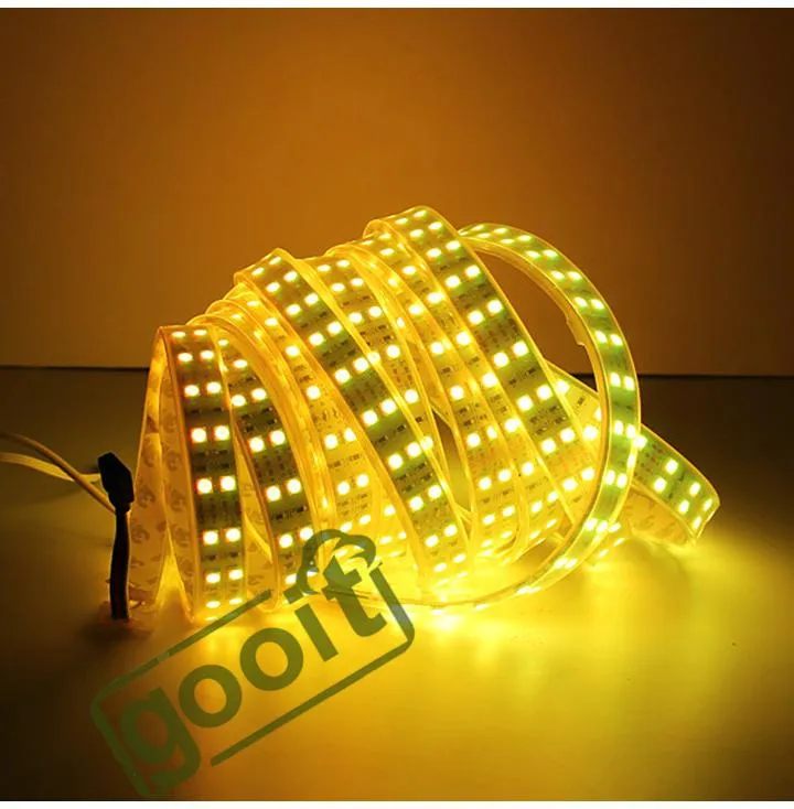 Flexible Yellow Led Strip Lights 5M IP20 Non Waterproof Indoor Lighting ...