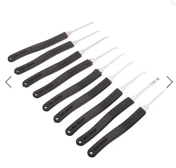 DHgate.com:9-Piece Lock Pick Set for Beginners, Professional Locksmith ...