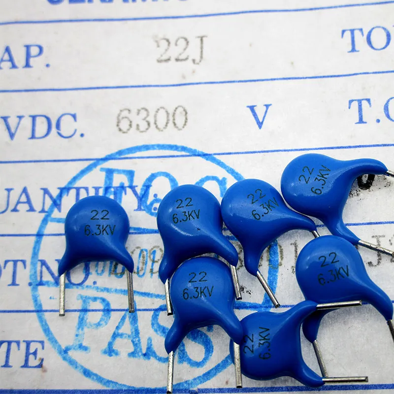 High Voltage Ceramic NPO Capacitors 6KV 22pF P7.5 Pitch From Man88, $10 ...