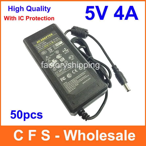DHgate.com:AC DC 5V 4A Power adapter supply 5V 20W Adaptor 5.5mmx2.5mm ...
