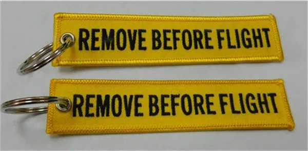 Custom Embroidered Pilot Tag Keychain Durable Fabric Trim, Before ...