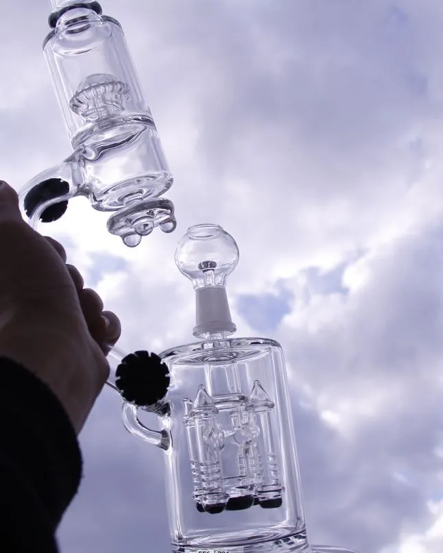 Wholesale High Quality Microscope Glass Bong With Splash Guard ...