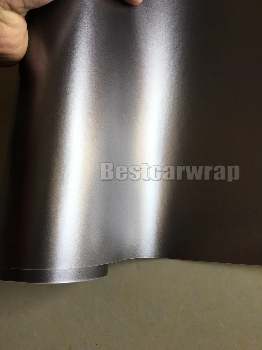 Grey Satin Metallic Vinyl Wrap For Car Wrap 1080 Series With Air Bubble ...