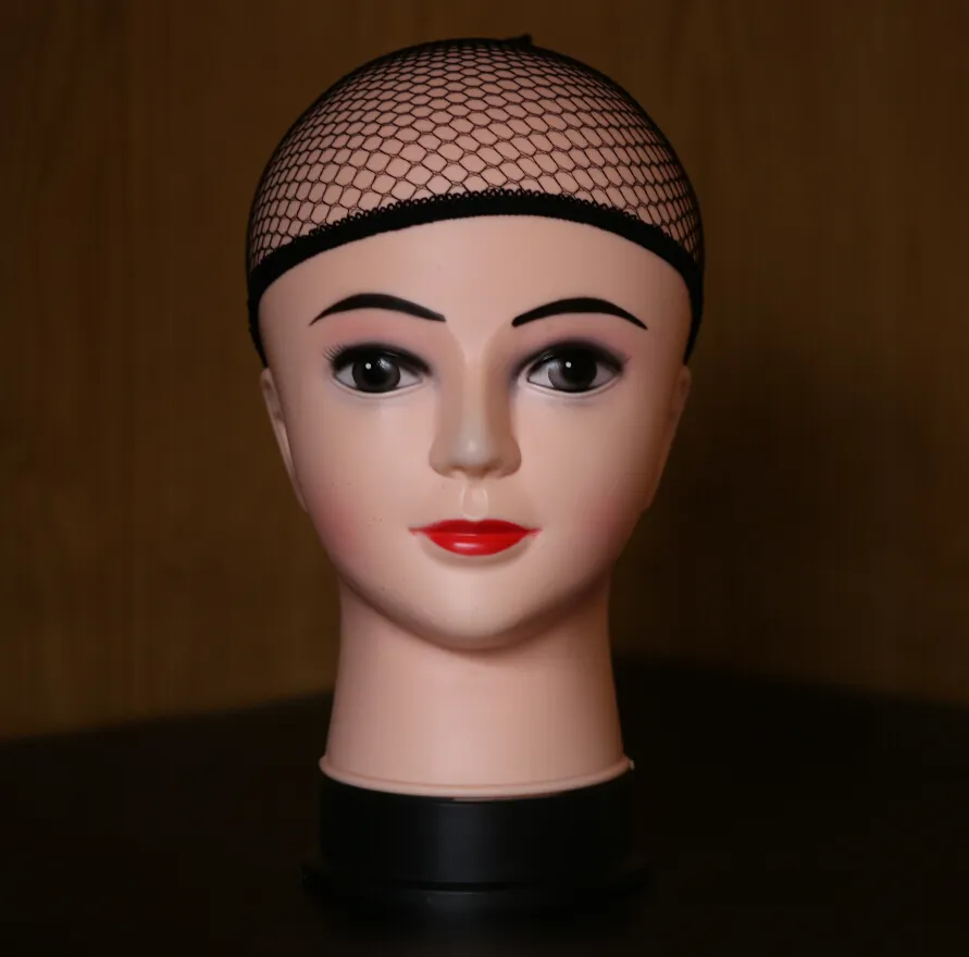 Black Color NEW Fishnet Wig Cap Stretchable Elastic Hair Net Snood Wig ...