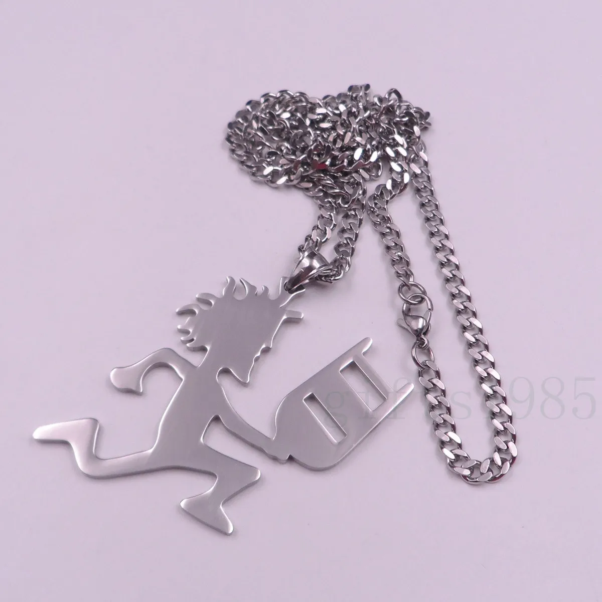 ICP Jewelry Stainless Steel Hatchetman Pendant Necklace For Men 5mm 24 ...