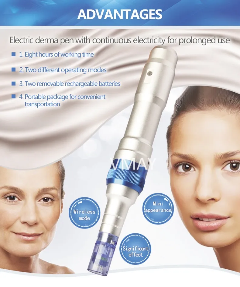 DHgate.com:Automatic Dr. Pen Ultima A6 Wireless Derma Pen with 2 ...