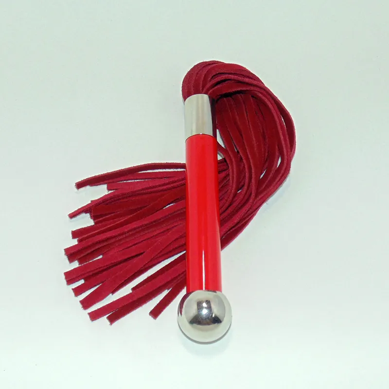 Premium Red Leather Flirting Ass Spank Whip Perfect For Couples Fetish