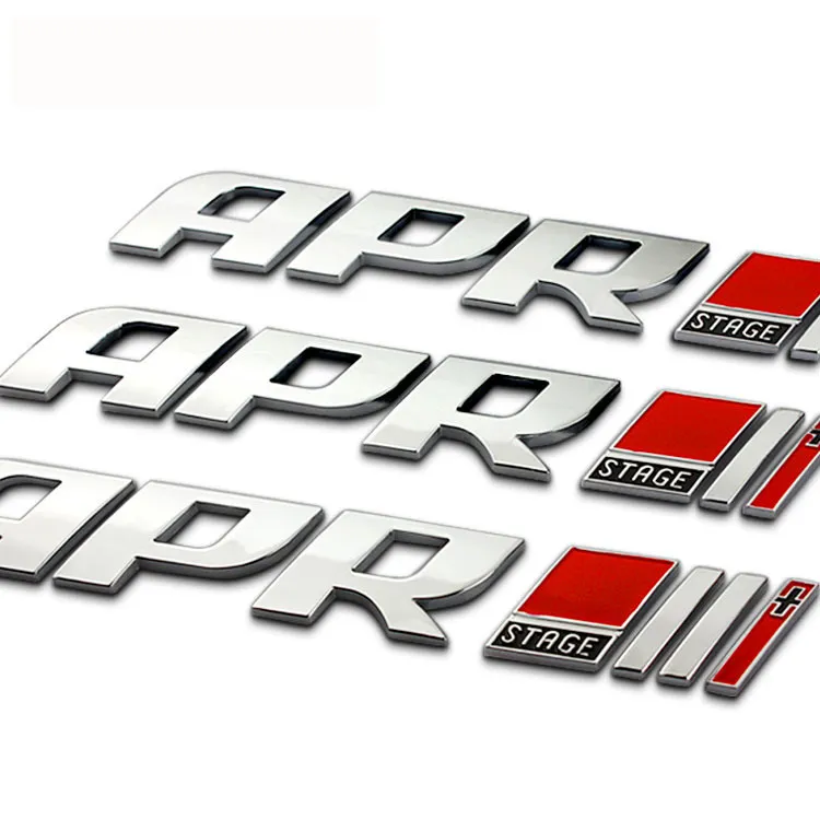 Voiture Chrome Metal Badge Emblem APR Stage II + Partie Authentique GTI ...