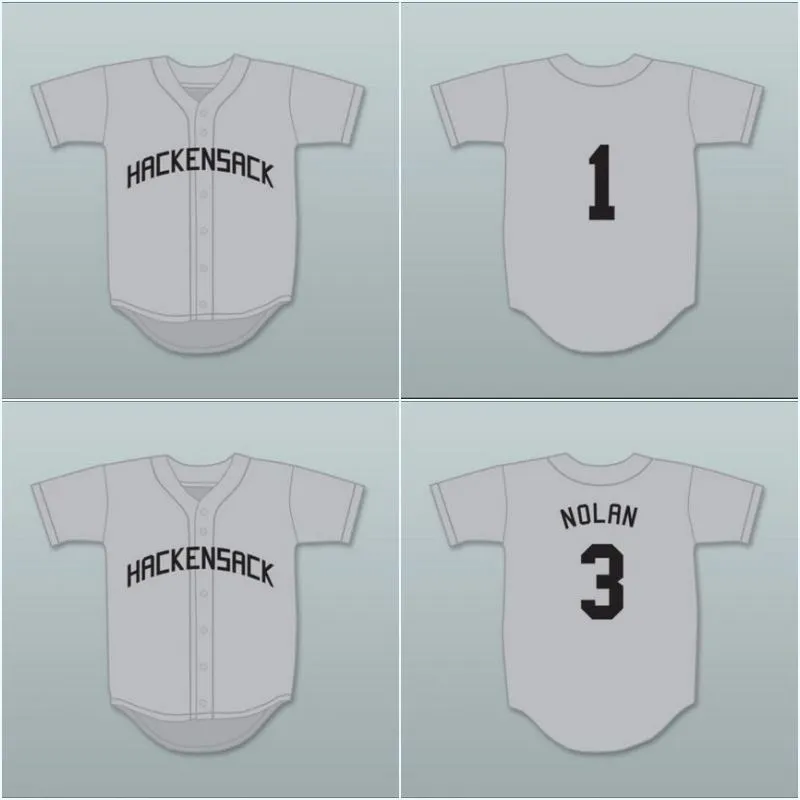 Spike Nolan Hackensack Bulls Gray Baseball Jerseys ... From Felixtrade ...