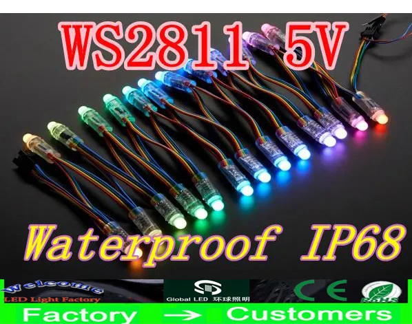 12mm WS2811 Full Color Pixel Ws2811 Led Module Light Waterproof IP68 ...