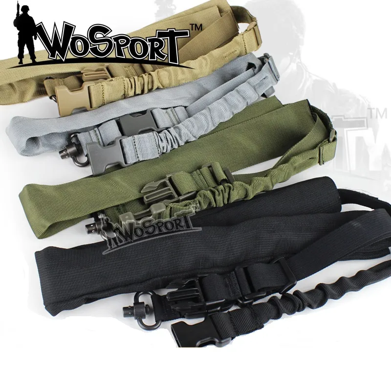 DHgate.com:Tactical Rifle Sling w/ QD Mount | Bungee Adjustable Single ...