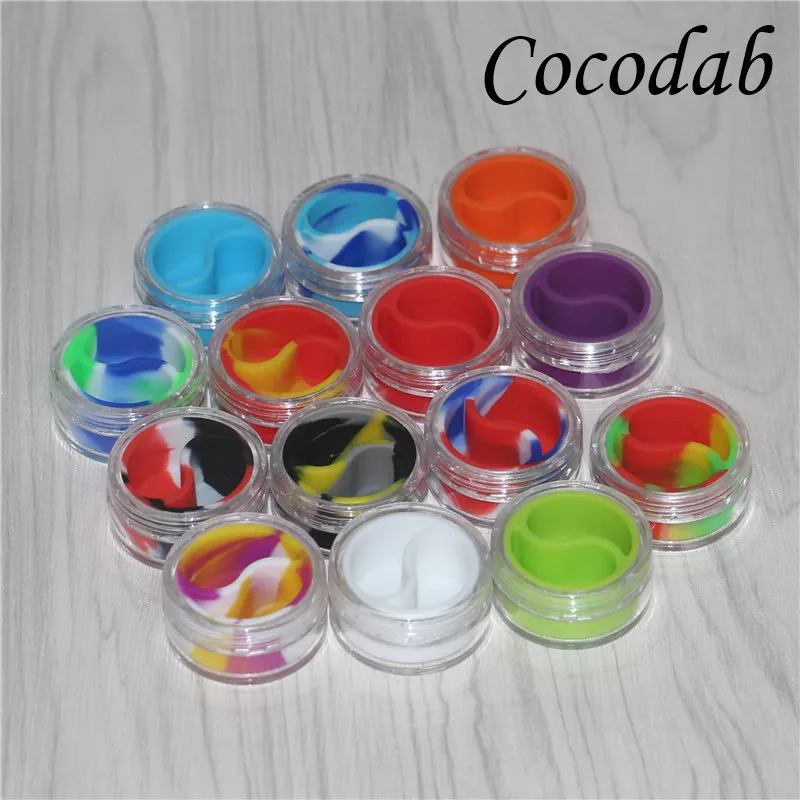 Acrylic Silicone Dab Jars: Airtight Nonstick Slick Containers W ...