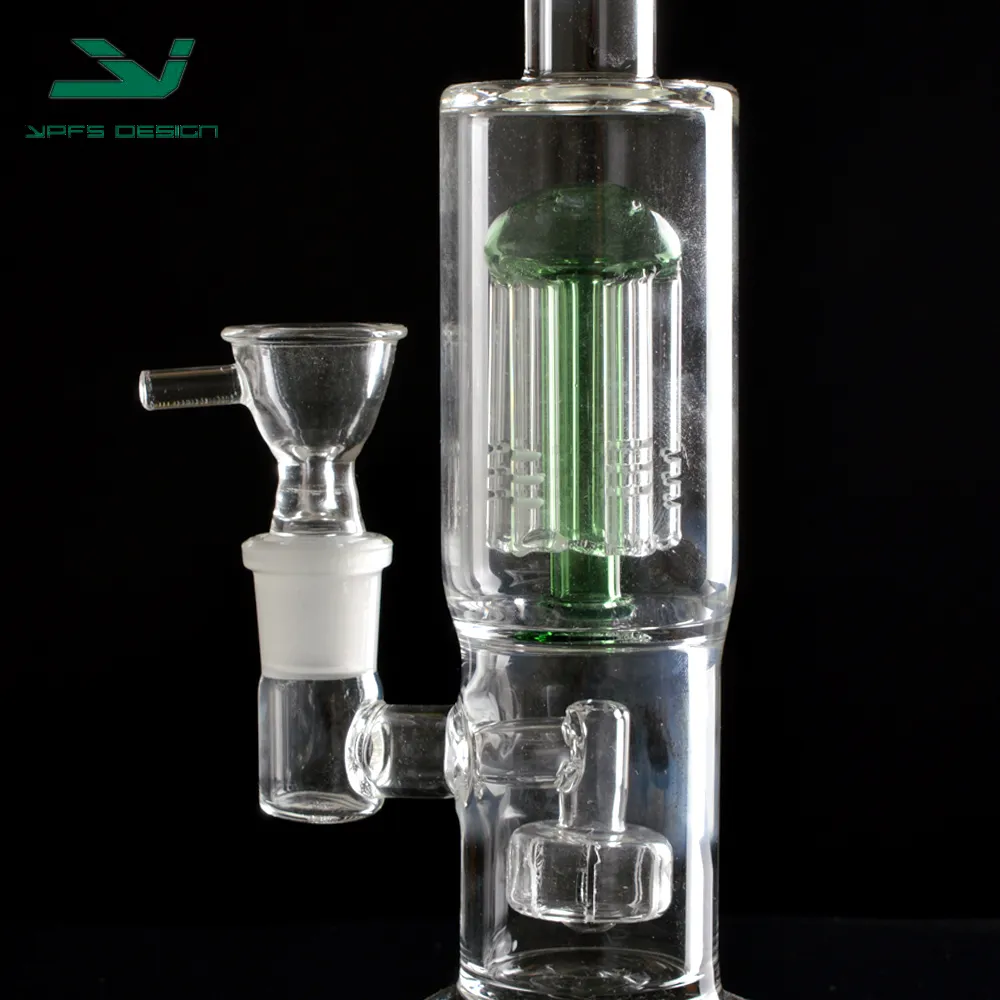 Dropshipping 18.8mm Glass Bong Water Pipe With 8 Arm Tree Percolator ...