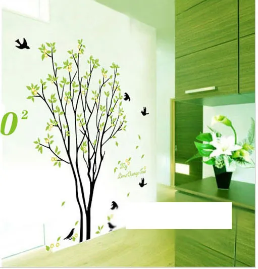 My Lime Orange Tree Wall Art Mural Wall Decal Sticker Green Tree With ...