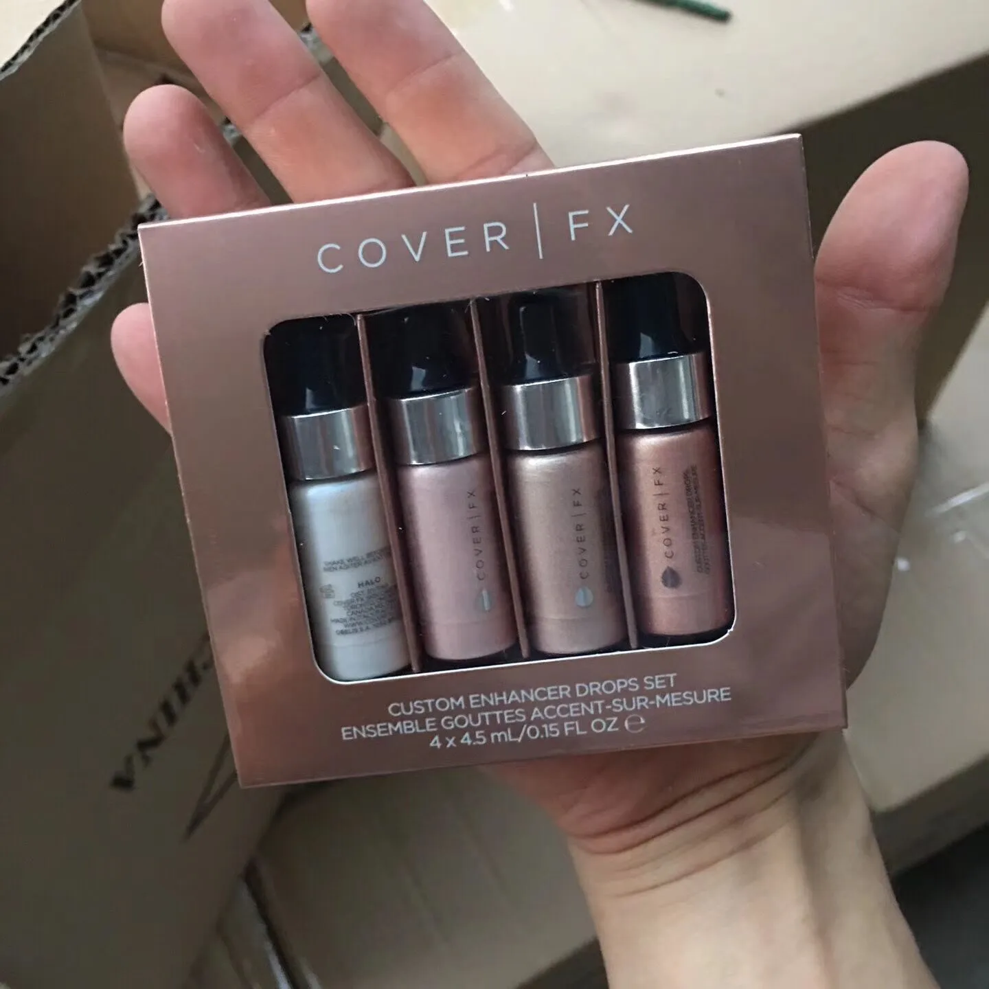 COVER FX Custom Enhancer Drops Set Liquid Face Highlighters Buildable ...