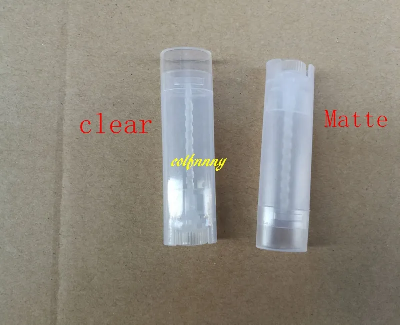 Clear Lip Gloss In A Tube, Set: 4.5g Oval Lip Balm Tubes White & Matte ...
