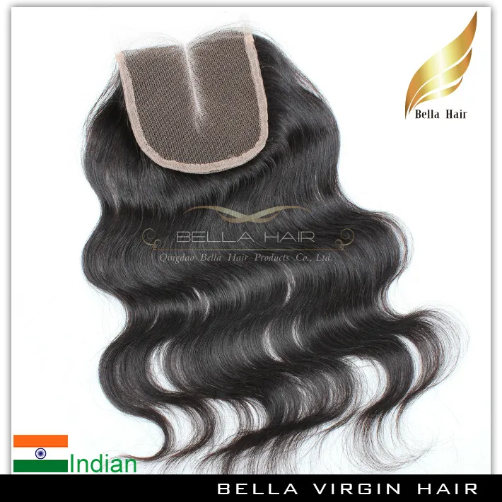 Peruvian Lace Closure Virgin Human Hair Extensions Middle Part Top Lace ...
