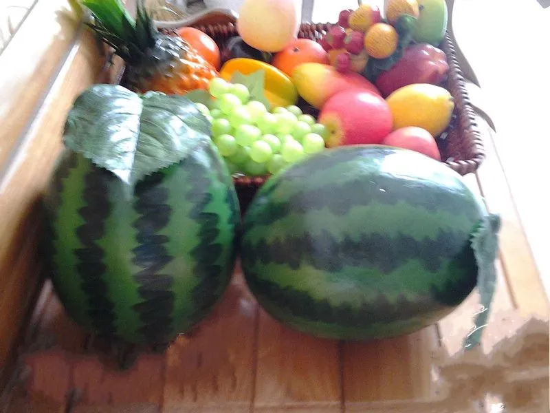 Large Size Artificial Faux Watermelon Simulation Of Plastic Fruits For ...