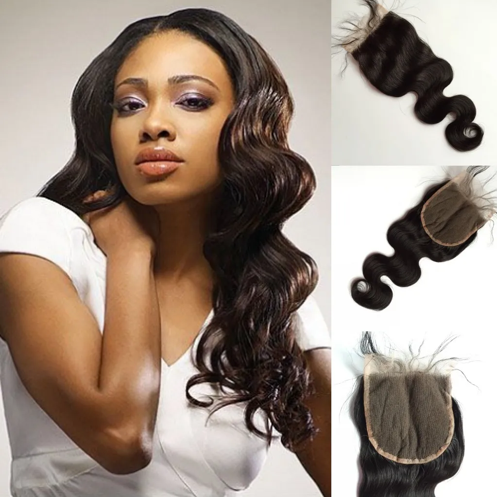 Cheap Malaysian Virgin Human Hair Free Part Lace Top Closure Body Wave ...