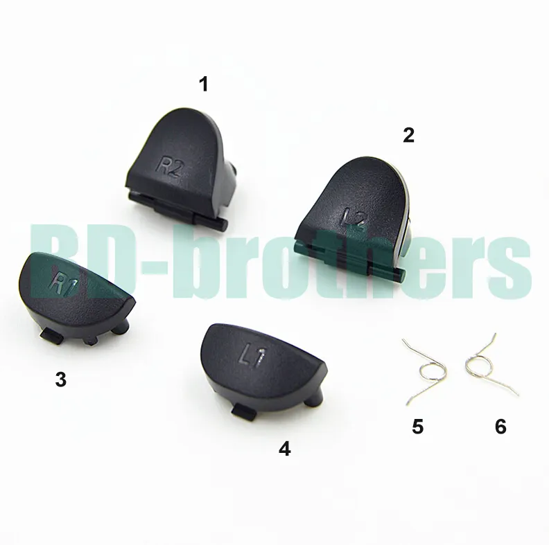 Black L1 R1 L2 R2 Key Trigger Replacement Parts Button Buttons With ...
