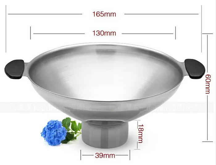 Canning Funnel Stainless Steel Large Caliber Funnel Kit: Oil Drain Wine ...
