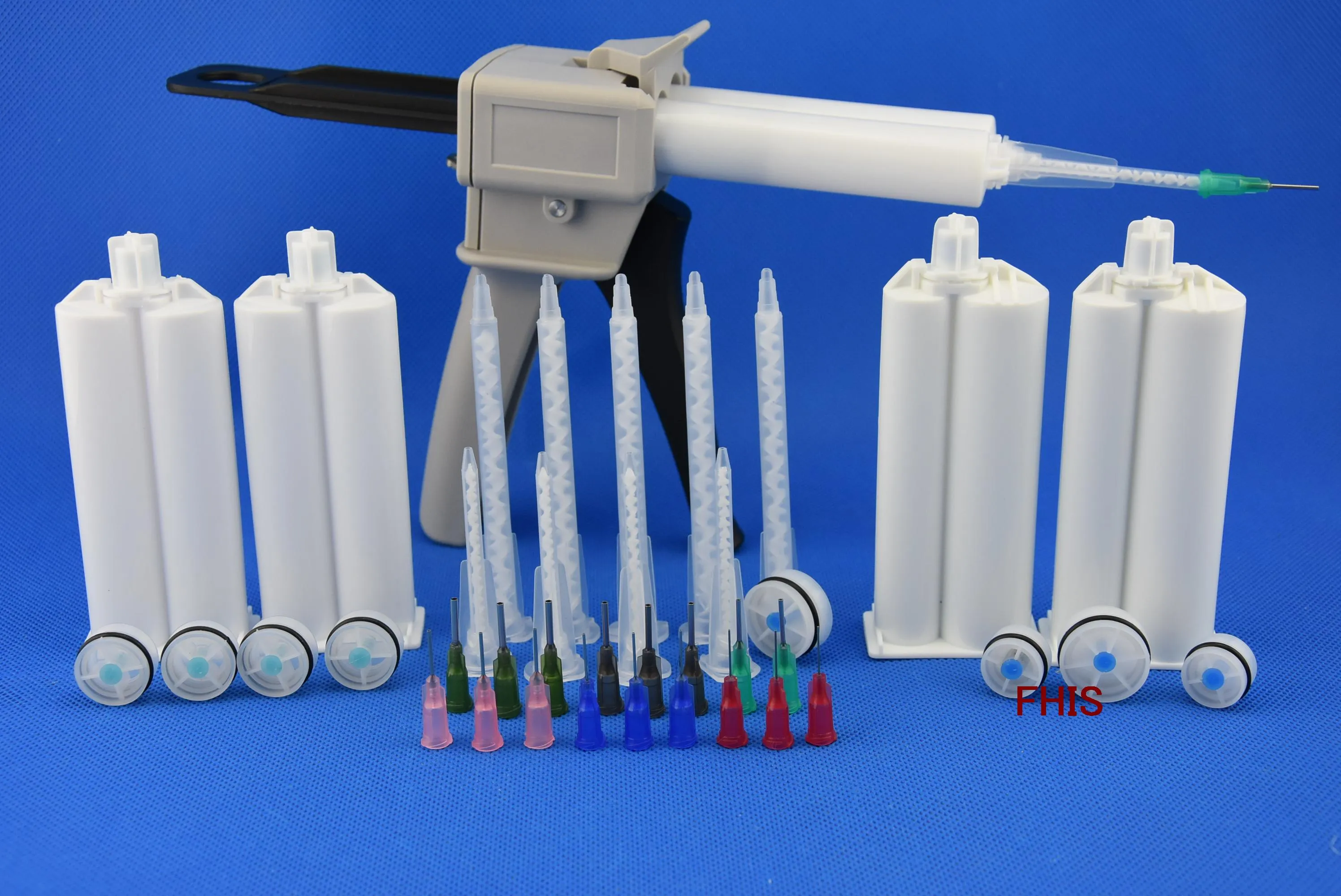 50ML AB Glue Cartridge 2: 1 1: 1 Manual Dispense Gun With Cartridge Combinations From ...