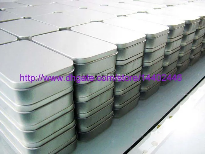 Bead Storage Containers: Metal Tin Box With Lid Set Rectangular Tins ...