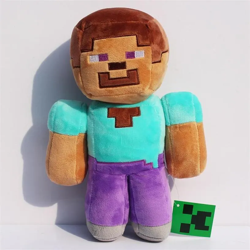 27cm Minecraft Plush Dolls Toys Zombie Soft Stuffed Animals For Baby ...