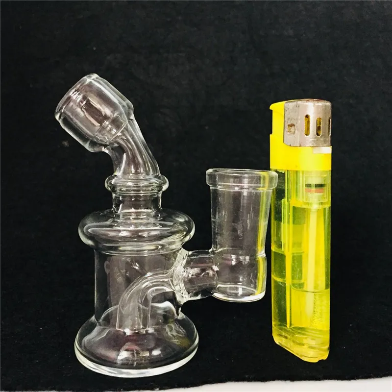 Wholesale 3.2 Inch Mini Glass Bong With Recyler And Heady Breaker 14mm ...