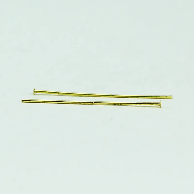 DHgate.com:Gold-Plated Brass Head Pins for Jewelry Making - Flat Head ...
