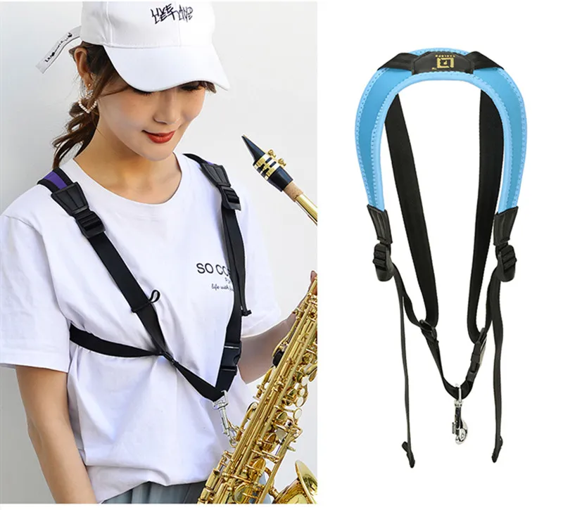 Comfortable Saxophone Strap - Adjustable Neck & Shoulder Straps for ...