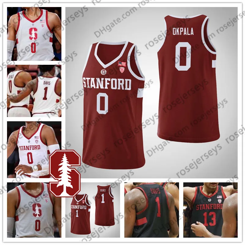 Stanford Cardinal Jersey #11 Delaire/ #3 Terry/#4 White Basketball Fan ...