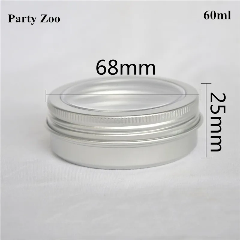 60ml Aluminum Box Packing Tins 60g Finger Spinner Container Cosmetic ...