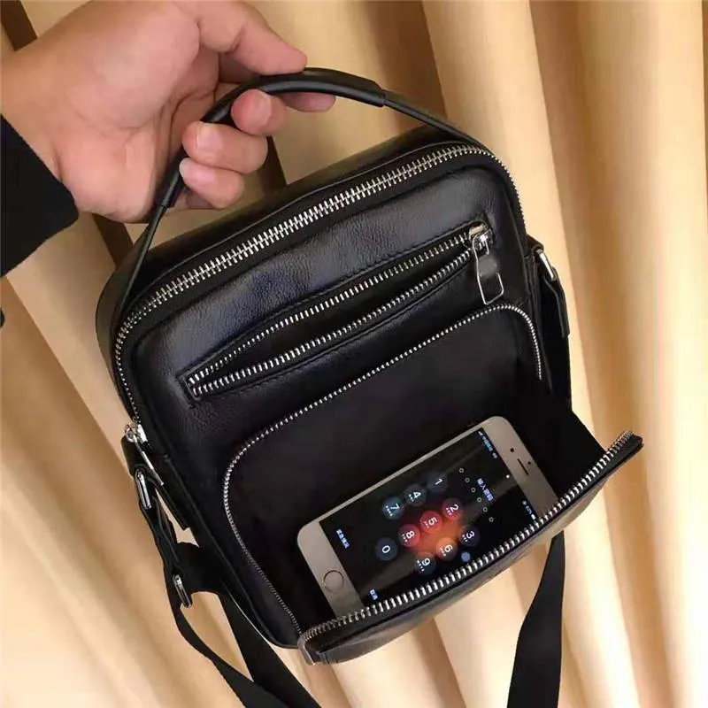 Designer Men's Genuine Leather Crossbody Messenger Bag For Business ...