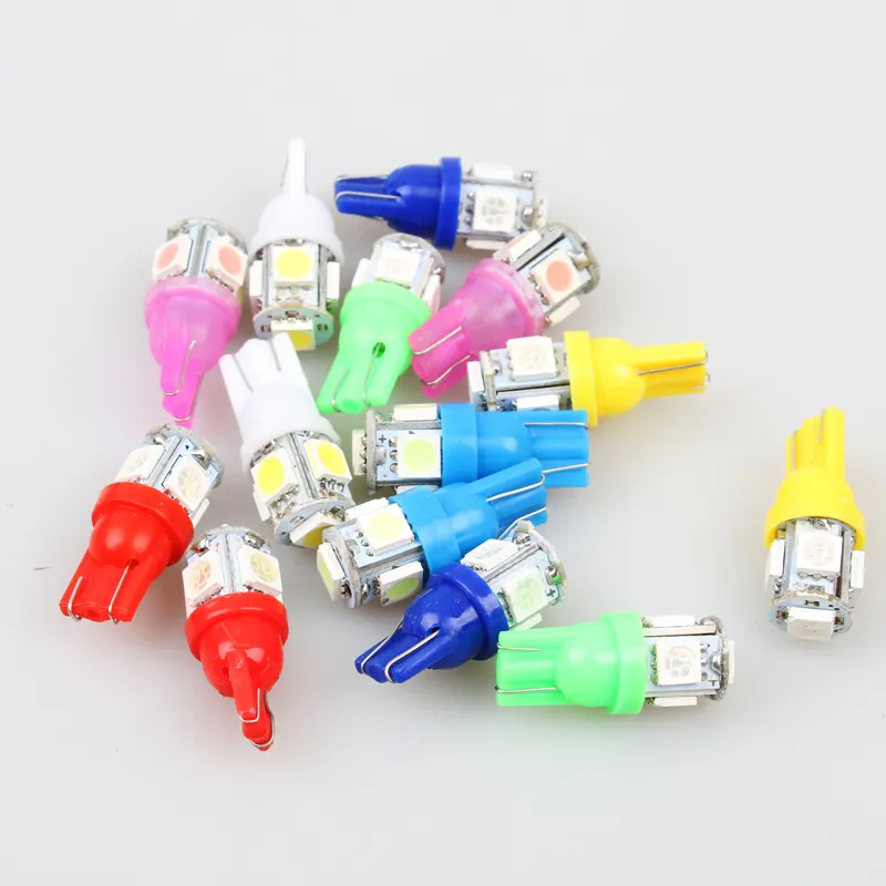 DHgate.com:T10 5-LED 12V 5050 W5W Car Wedge Door Parking Light (White ...