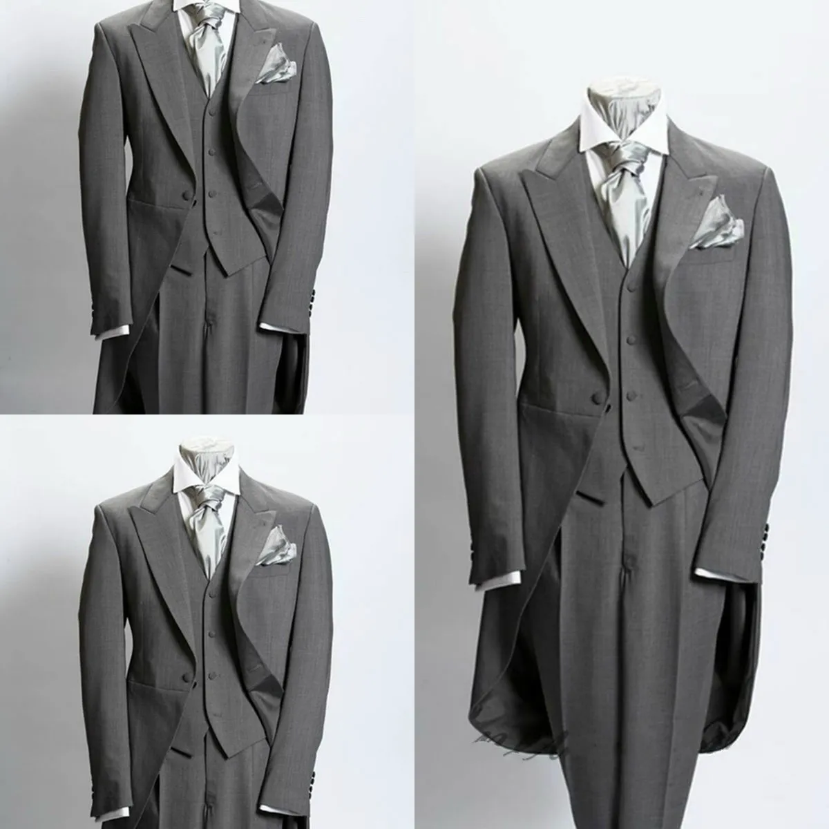 Dim Gray Trim Mens Suits With Tail Coat Slim Fit... From Dressvip, $34. ...