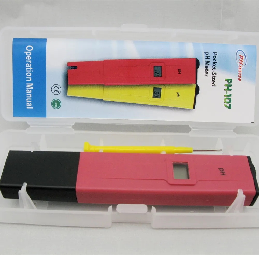 Digital pH Meter Pen - Pocket Size 0-14 Tester, pH-107 & pH-009 4-Pack ...