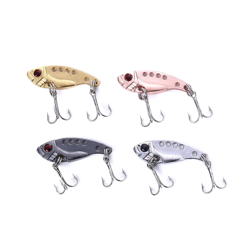 HENGJIA Topwater Ultralight Fishing Lures Set Metal VIB Hard Bait With ...