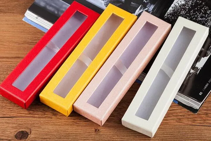 Premium Paper Pen Pencil Case - Clear Window Gift Box, Customizable ...