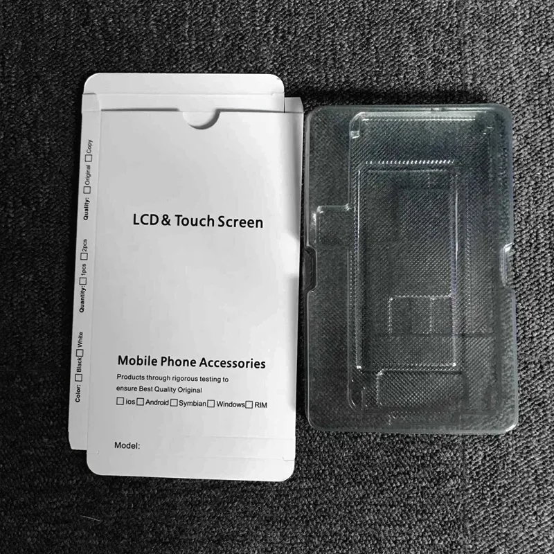 LCD And Touch Screen Retail Small Plastic Box Wholesale With Insert For ...