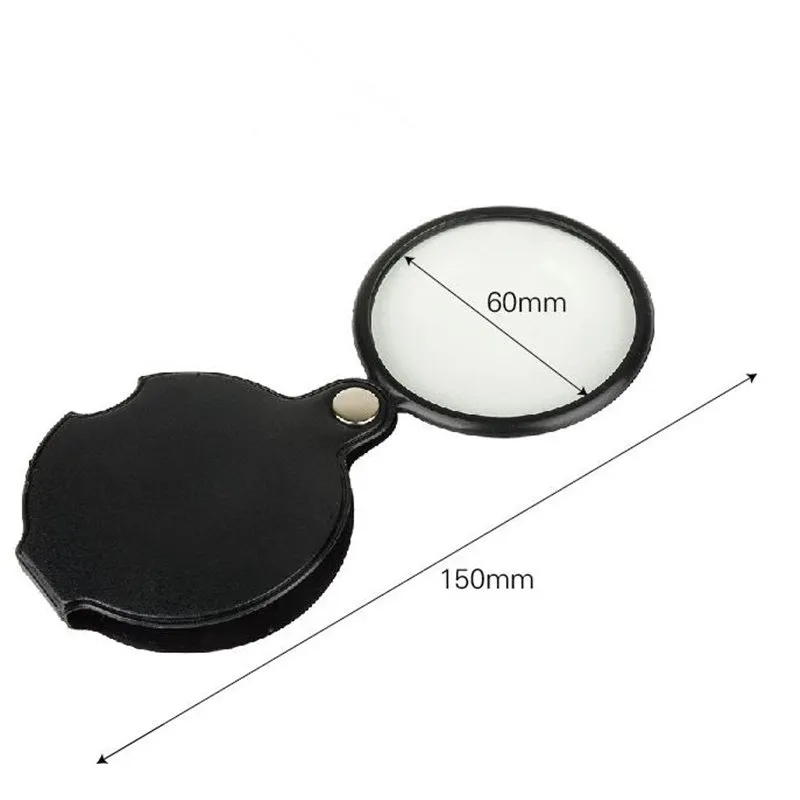 Pocket Magnifier - Mini Jewelers Magnifying Glass for Reading ...