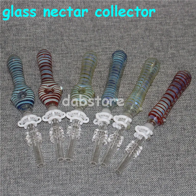 Glass NC Kit With Quartz Tips Dab Straw Oil Rigs Silicone Pipe Smoking ...