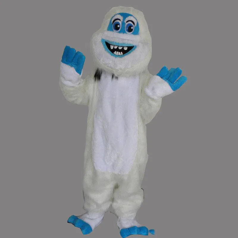 Adult Size Cartoon Party Iceman Costume Xmas Blue Ice Man Snowman ...