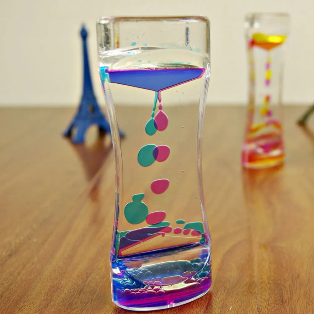 FlowTimer Liquid Motion Desk Clock Oil Sand Hourglass For Home Decor ...