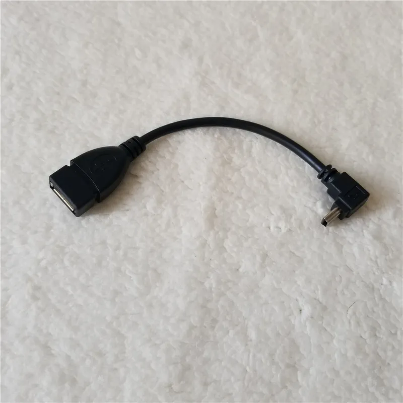 90 Degree Mini USB Adapter To Standard USB Female Cable Up Angle, Data ...