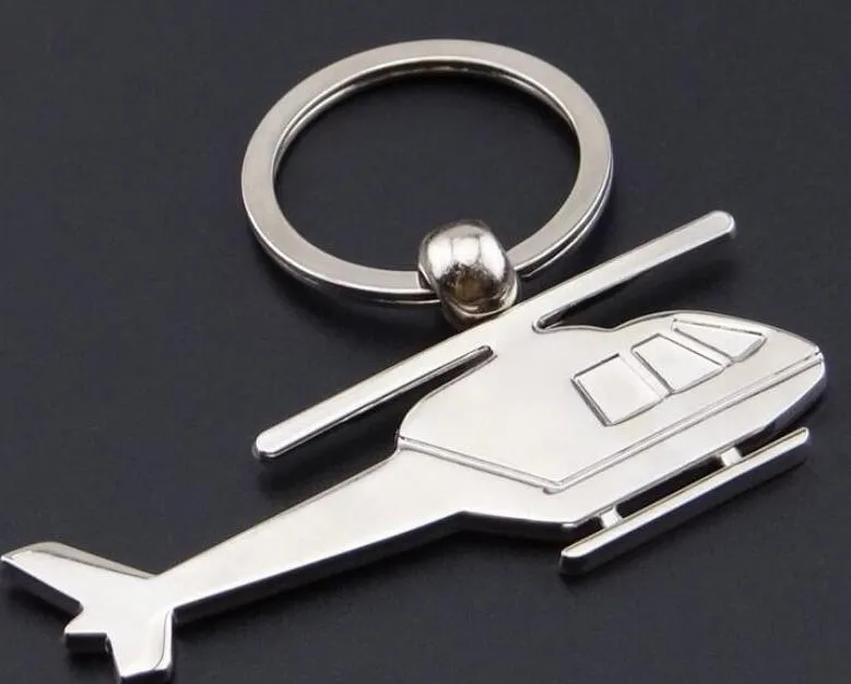 Zinc Alloy Mini Helicopter Keychain: Durable Aircraft Keyring Holder ...